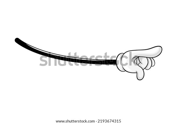 Cartoon Hand mit Zeigefinger und Comic: Stock-Vektorgrafik (Lizenzfrei ...
