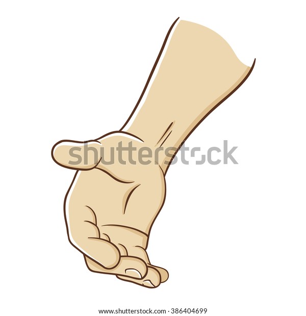 Vektor Stok Cartoon Hand Reaching Out Offering Help (Tanpa Royalti ...