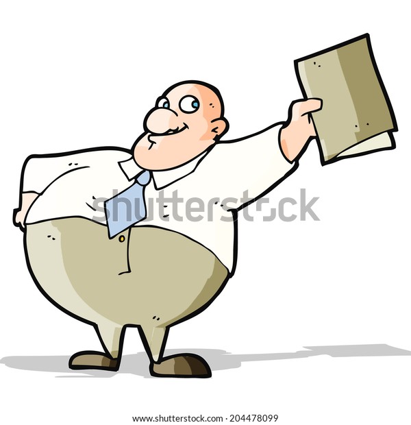 Cartoon Happy Boss File Stock Vector (Royalty Free) 204478099 ...