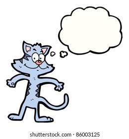 Cartoon Happy Cat Standing Stock Vector (Royalty Free) 86003125 ...