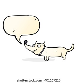 Cartoon Happy Dog Speech Bubble Stock Vector (Royalty Free) 269836847 ...