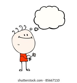 Cartoon Happy Doodle Boy Stock Vector (Royalty Free) 85667110 ...
