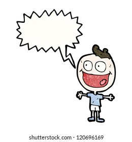 Cartoon Happy Doodle Man Stock Vector (Royalty Free) 120696169 ...