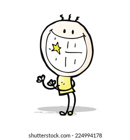 Cartoon Happy Doodle Man Stock Vector (Royalty Free) 224998894 ...