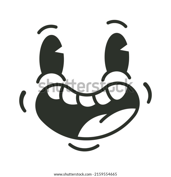 Cartoon Happy Face Emotion Vector Illustration Stock Vector (Royalty ...