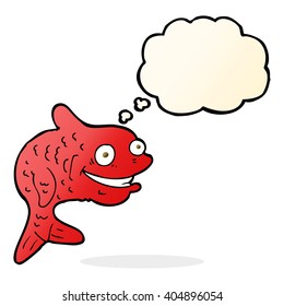 Cartoon Happy Fish Thought Bubble Stock Vector (Royalty Free) 404896054 | Shutterstock
