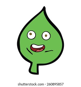 Cartoon Happy Leaf Stock Vector (Royalty Free) 273762302