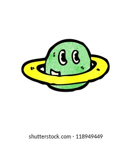 Cartoon Happy Planet Stock Vector (Royalty Free) 118949449 | Shutterstock