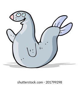 Cartoon Happy Seal: ภาพประกอบสต็อก 201923563 | Shutterstock