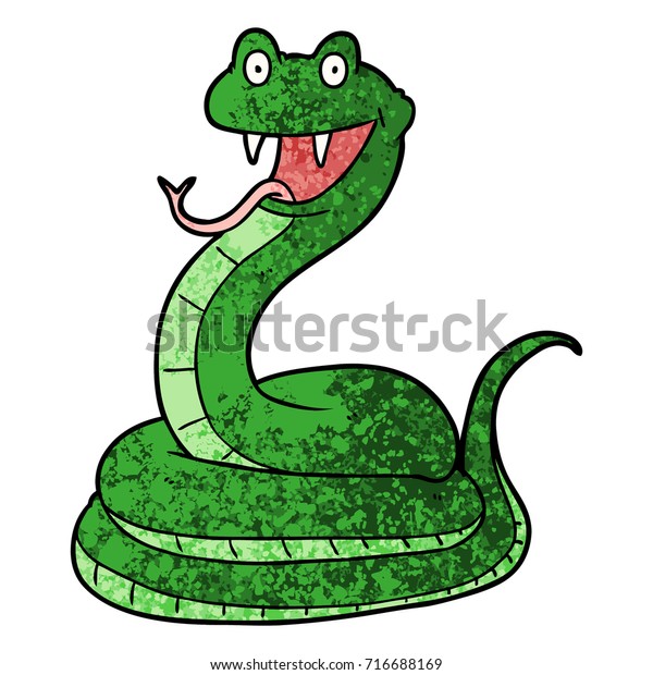 Cartoon Happy Snake Stock Vector (Royalty Free) 716688169 | Shutterstock