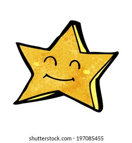 Cartoon Happy Star Character Stock Vector (Royalty Free) 197085455 ...