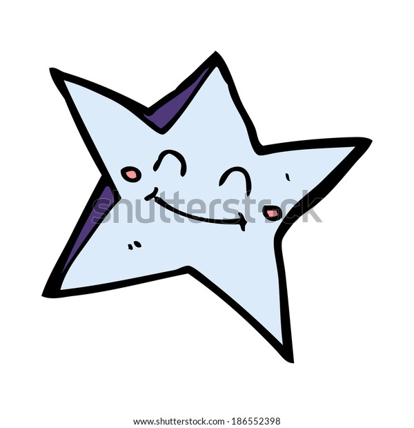 Cartoon Happy Star Character Stock Vector (Royalty Free) 186552398 ...