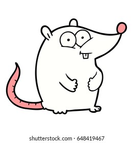 Cartoon Happy White Lab Mouse Stock Vector (Royalty Free) 648419467 ...