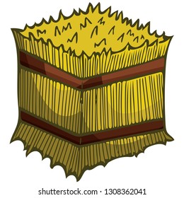 Cartoon Hay Bale Stock Vector (Royalty Free) 1308362041 | Shutterstock