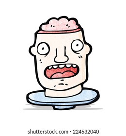 Cartoon Head On Plate Stock Vector (Royalty Free) 224532040 | Shutterstock