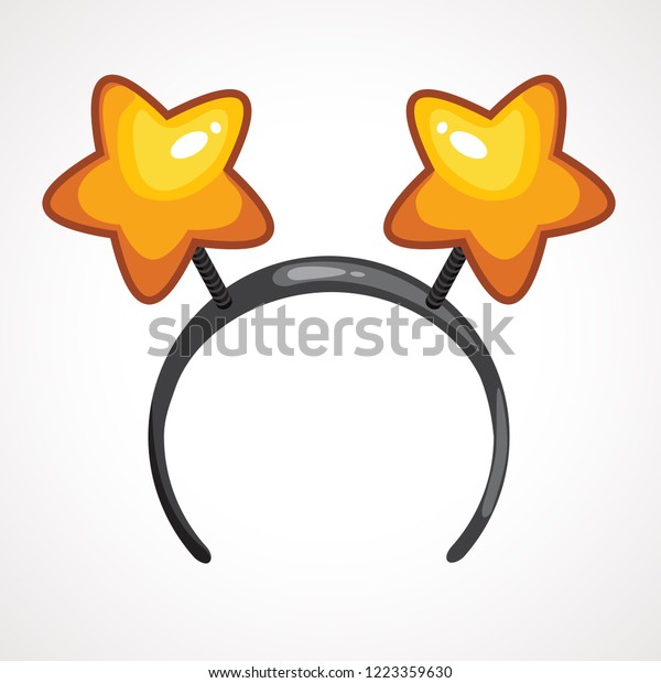 Cartoon Headband Icon Star Shape Ears Stock Vector (Royalty Free ...