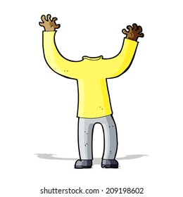 Retro Comic Book Style Cartoon Headless Stock Illustration 257788045