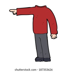 Cartoon Pointing Body Mix Match Cartoons Stock Illustration 205857394