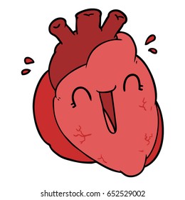 Cartoon Heart Laughing Stock Vector (Royalty Free) 652529002 | Shutterstock