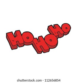 Cartoon Ho Ho Ho Sign Stock Vector (Royalty Free) 112656854 | Shutterstock