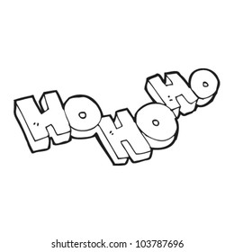 Cartoon Ho Ho Ho Word Stock Vector (Royalty Free) 103787696 | Shutterstock