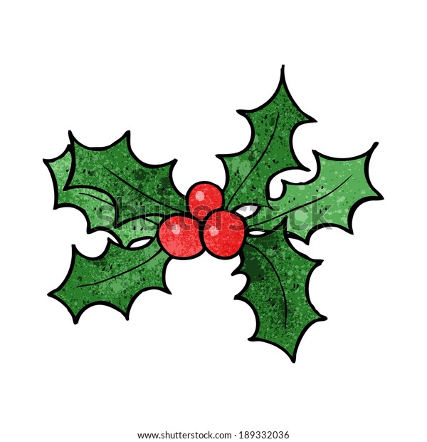 Cartoon Holly Stock Vector (Royalty Free) 189332036