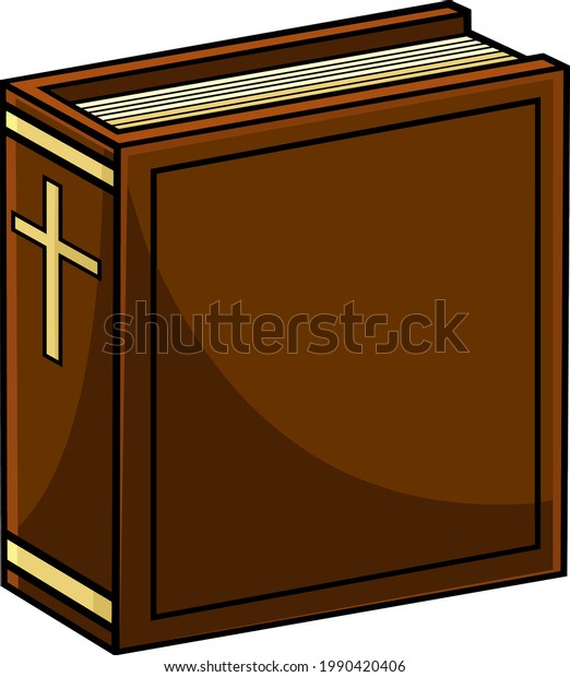 Cartoon Holy Bible Book Vector Hand Stock Vector (Royalty Free ...