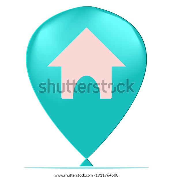 Cartoon Home Button Game Gui Ballon Stock Vector (Royalty Free ...