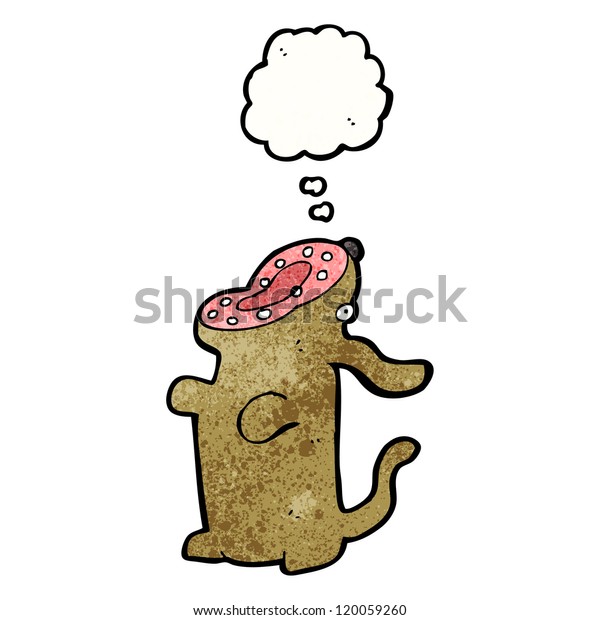 Cartoon Hungry Dog Stock Vector (Royalty Free) 120059260 | Shutterstock