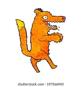 Cartoon Hungry Fox Stock Vector (Royalty Free) 198462077