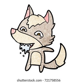 Cartoon Hungry Wolf Stock Vector (Royalty Free) 721758556 | Shutterstock