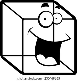 Cartoon Ice Cube Happy Smiling Stock Vector (Royalty Free) 230469655 ...