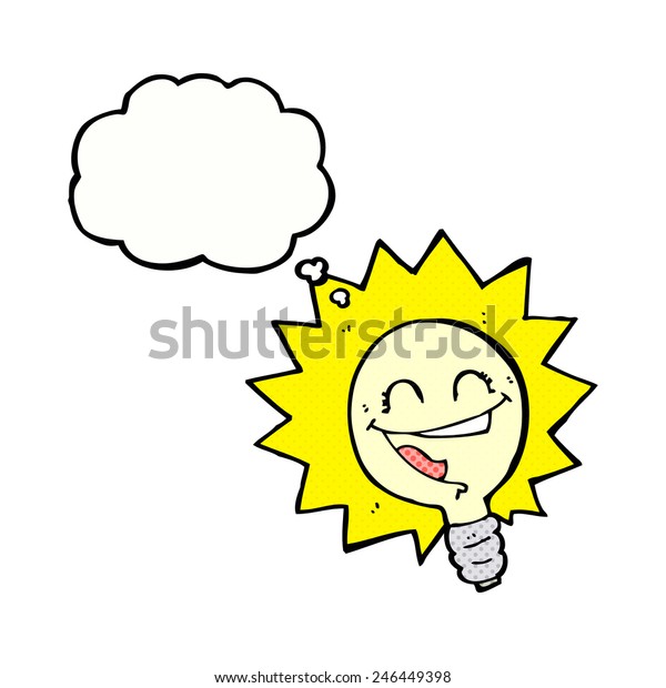 Cartoon Idea Light Bulb Stock Vector (Royalty Free) 246449398 ...