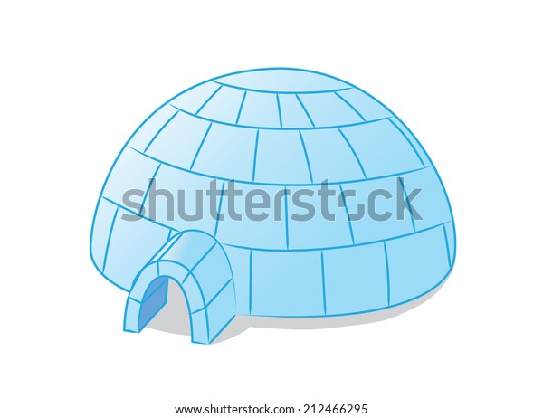 Cartoon Igloo Stock Vector (Royalty Free) 212466295