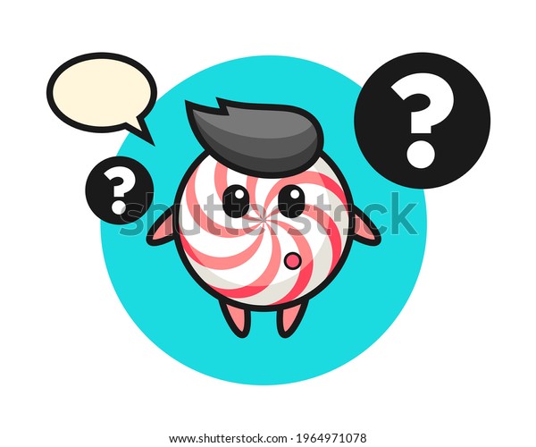 Cartoon Illustration Candy Question Mark Cute Stock Vector (Royalty ...