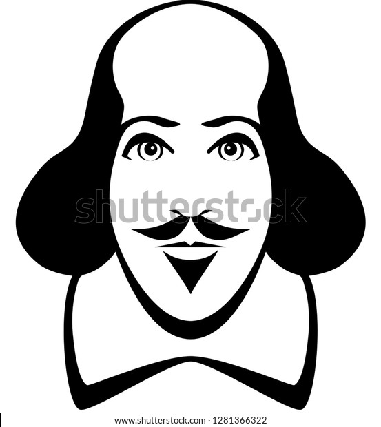 Cartoon Illustration Comic Style William Shakespeare Stock Vector ...