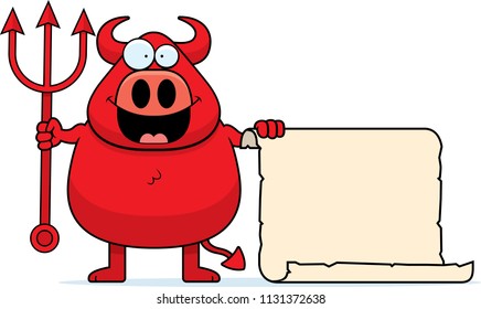 Cartoon Illustration Devil Talking: เวกเตอร์สต็อก (ปลอดค่าลิขสิทธิ์ ...