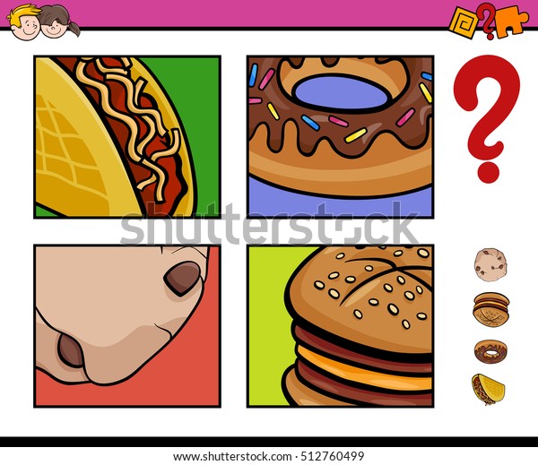 Cartoon Illustration Educational Activity Task Guessing Stock Vector ...