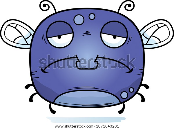 Cartoon Illustration Fly Looking Sad: เวกเตอร์สต็อก (ปลอดค่าลิขสิทธิ์ ...