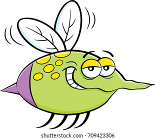 Cartoon Illustration Flying Insect Stock Vector (Royalty Free ...