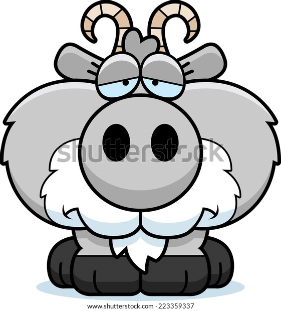 Cartoon Illustration Goat Sad Expression 库存矢量图（免版税）223359337 | Shutterstock