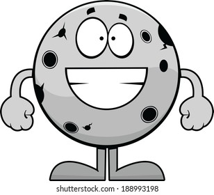 Cartoon Illustration Grinning Moon Stock Vector (Royalty Free ...