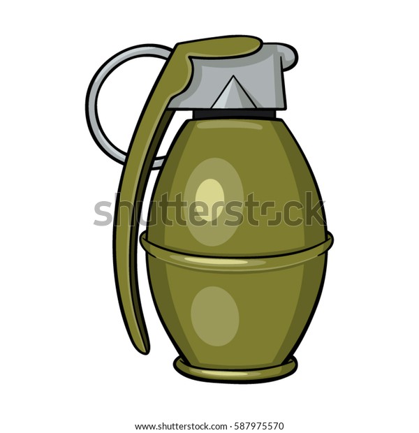 Cartoon Illustration Hand Grenade Stock Vector (Royalty Free) 587975570