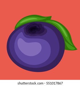 Cartoon Illustration Huckleberry Stock Vector (Royalty Free) 551017867 ...