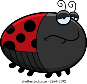 Cartoon Illustration Ladybug Sad Expression Stock Vector (Royalty Free ...