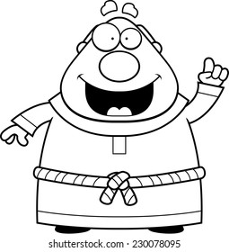 Cartoon Illustration Monk Angry Expression Stock Vector (Royalty Free ...