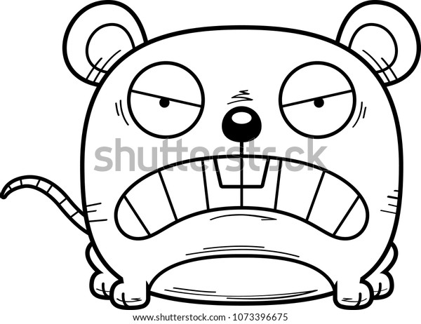 Cartoon Illustration Mouse Looking Mad Stock Vector (Royalty Free ...