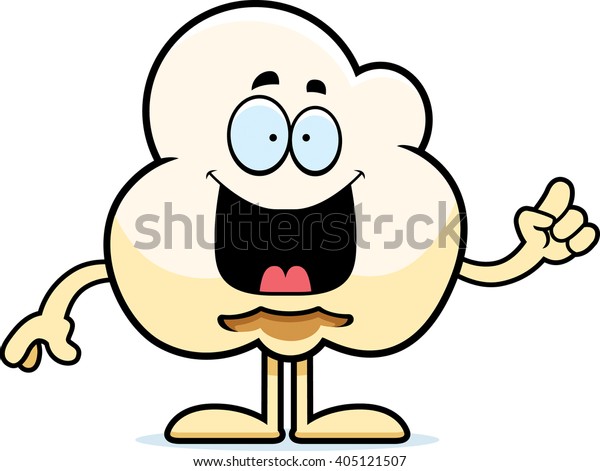 Vektor Stok Cartoon Illustration Popcorn Kernel Idea (Tanpa Royalti ...