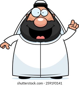 Cartoon Illustration Sheikh Looking Confused: vector de stock (libre de ...
