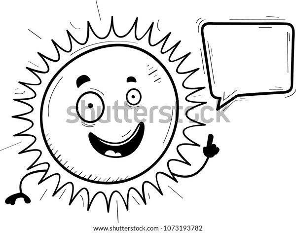 Cartoon Illustration Sun Talking Stock Vector (Royalty Free) 1073193782 ...